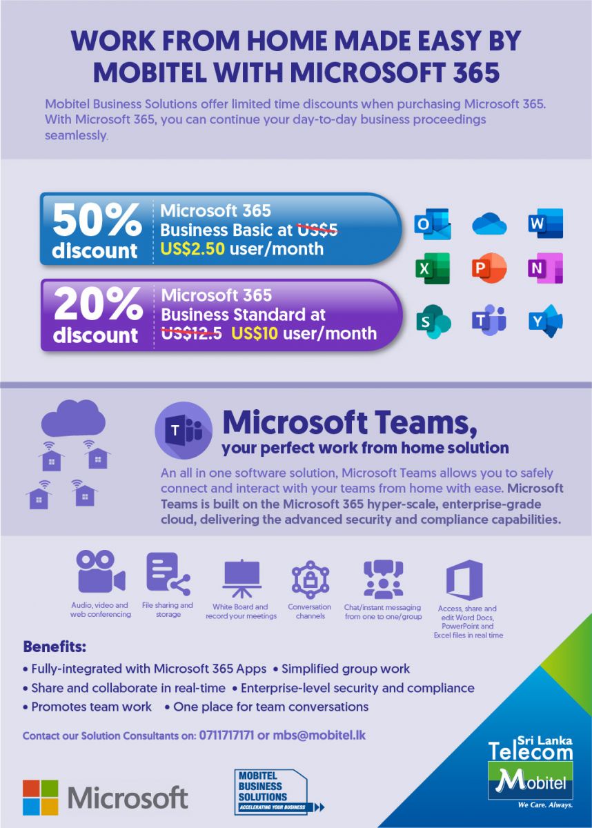 Work from Home - Business Solutions | Mobitel